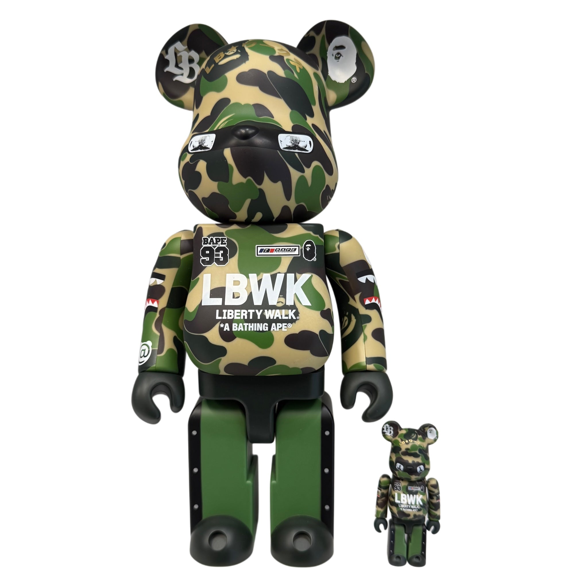 Bearbrick x BAPE CAMO x Liberty Walk 400/100 – Phat City by dubfreaks